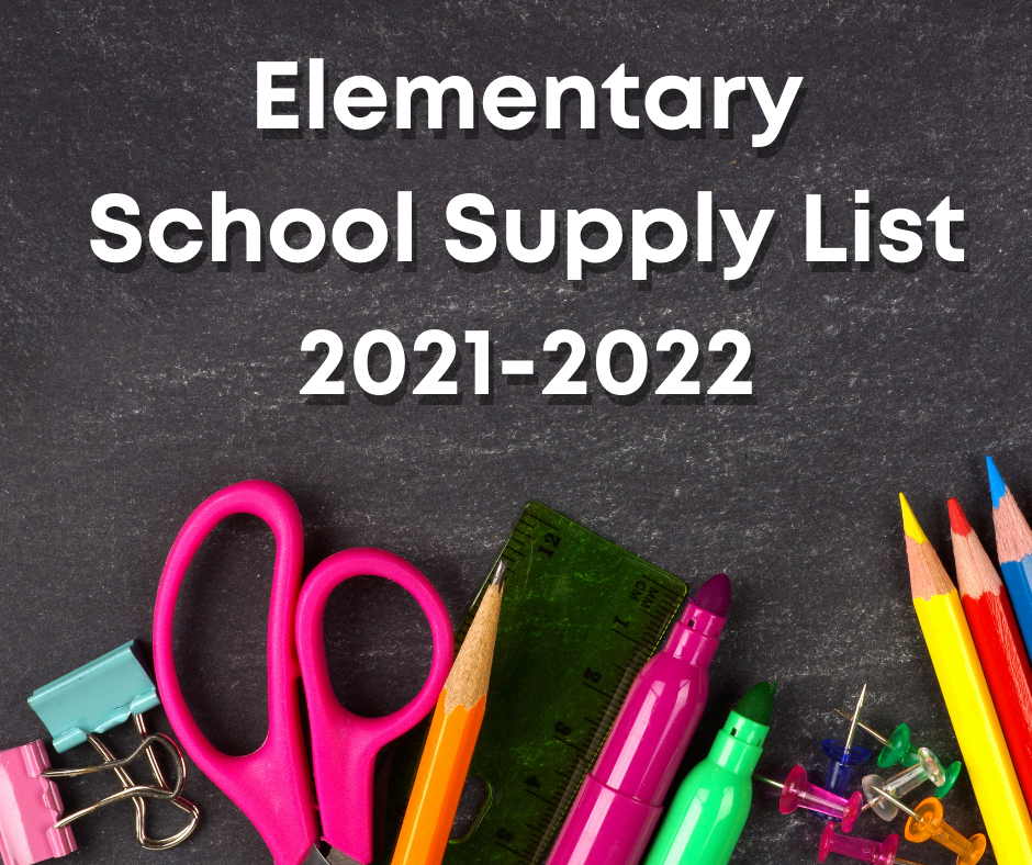 2021 2022 Elementary School Supply List Litchfield Community School